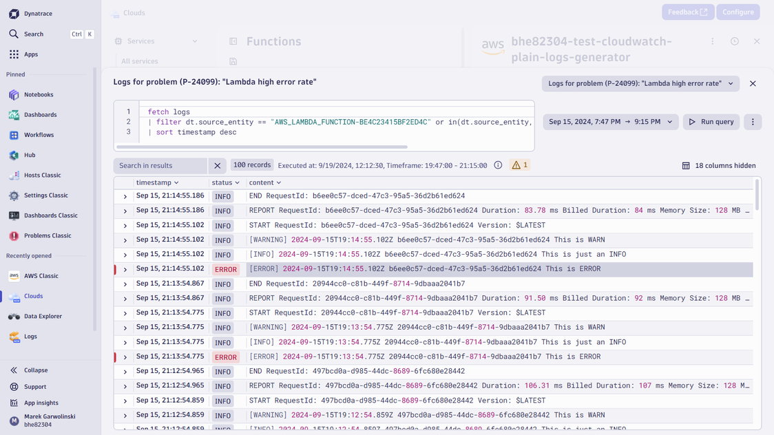 Logs Via Amazon Data Firehose Monitoring And Observability Dynatrace Hub